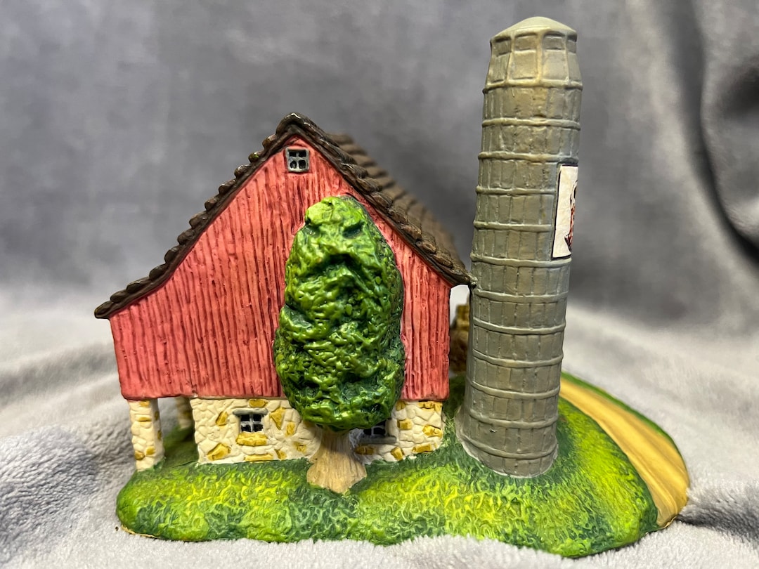 Vintage Old Bank Barn, Princeton Gallery, 1992 Ralston Purina Co Figure ...