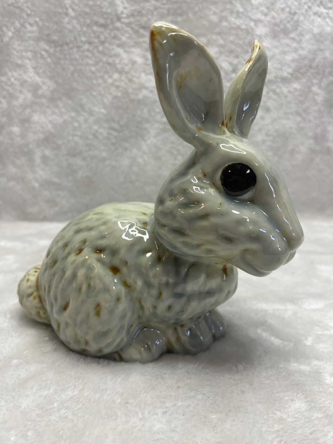 Vintage Ceramic Rabbit Figurine - Etsy