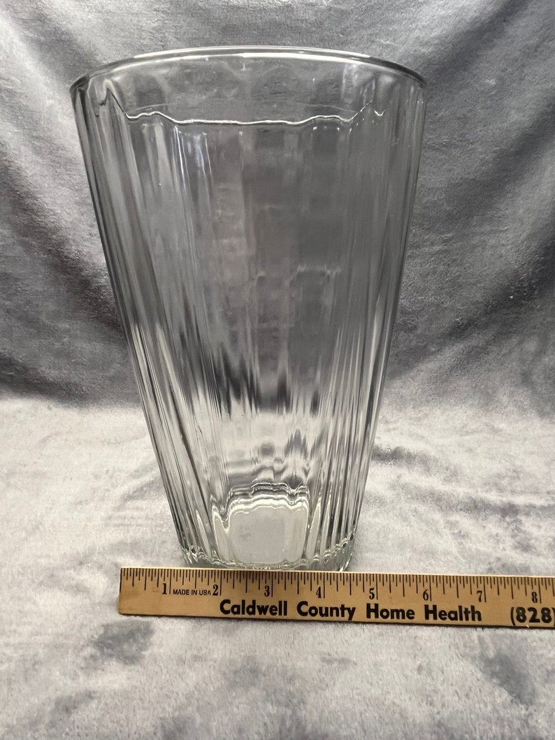Large Heavy Glass Vase Etsy