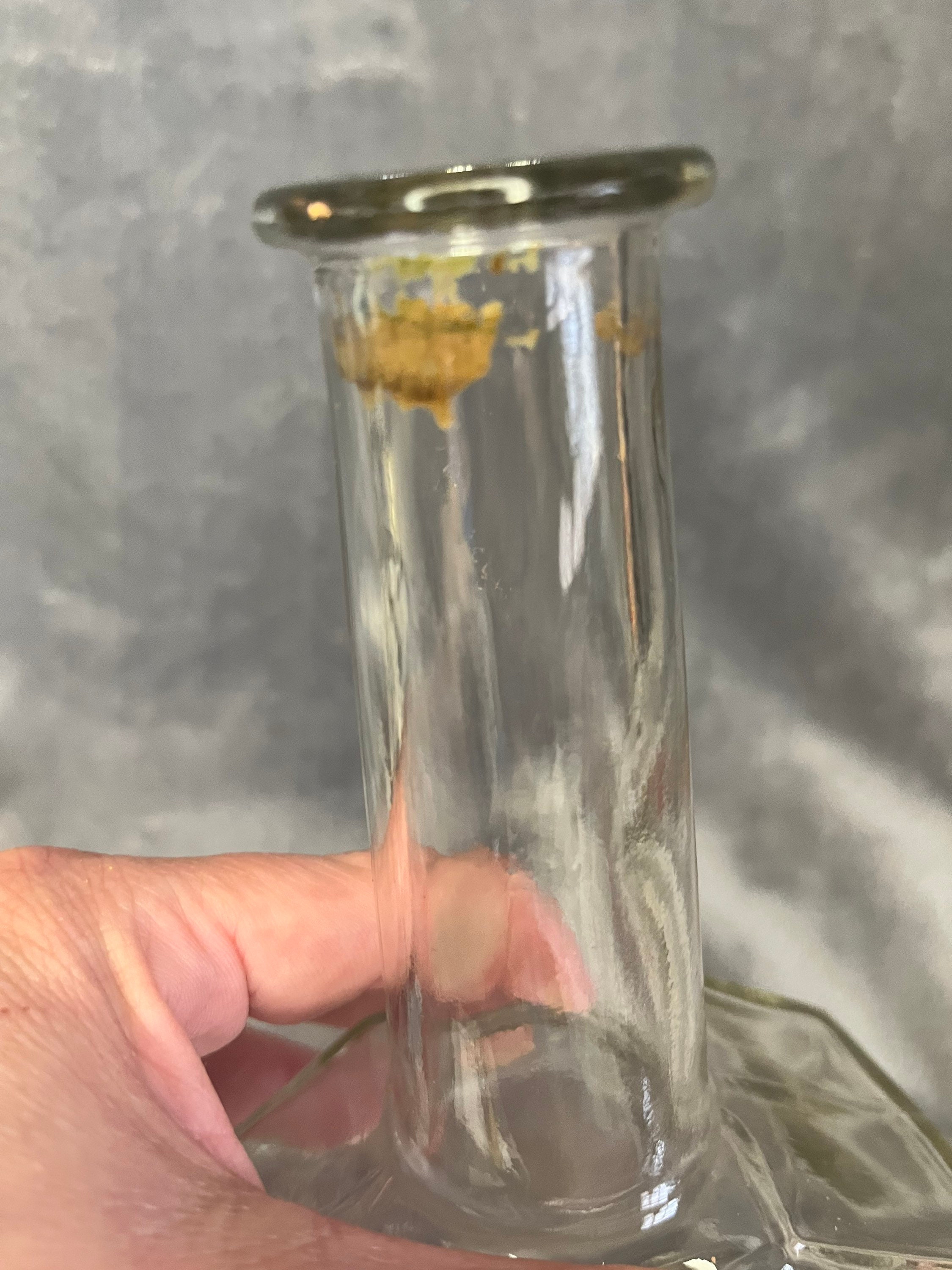 Vintage Long Neck Octagon Shaped Whiskey Bottle With Stopper - Etsy