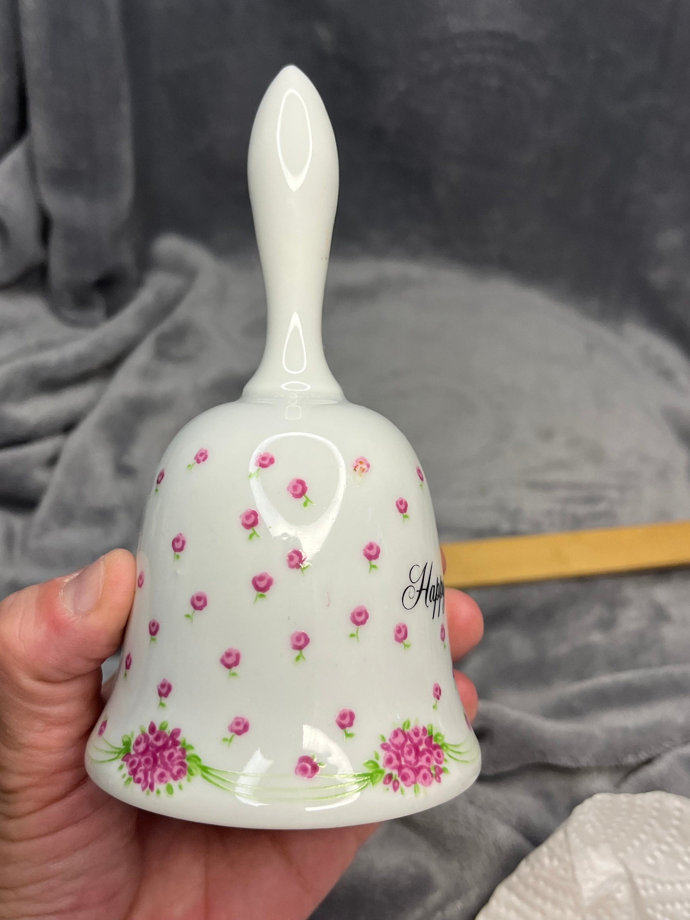 Vintage 1980 Enesco Happy Birthday Bell - Etsy