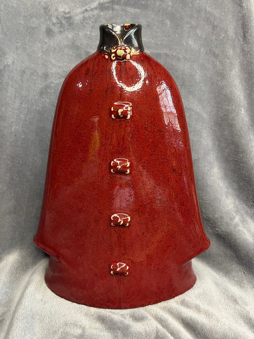 Vintage Large Studio Crafted Asian Jacket Vase - Etsy