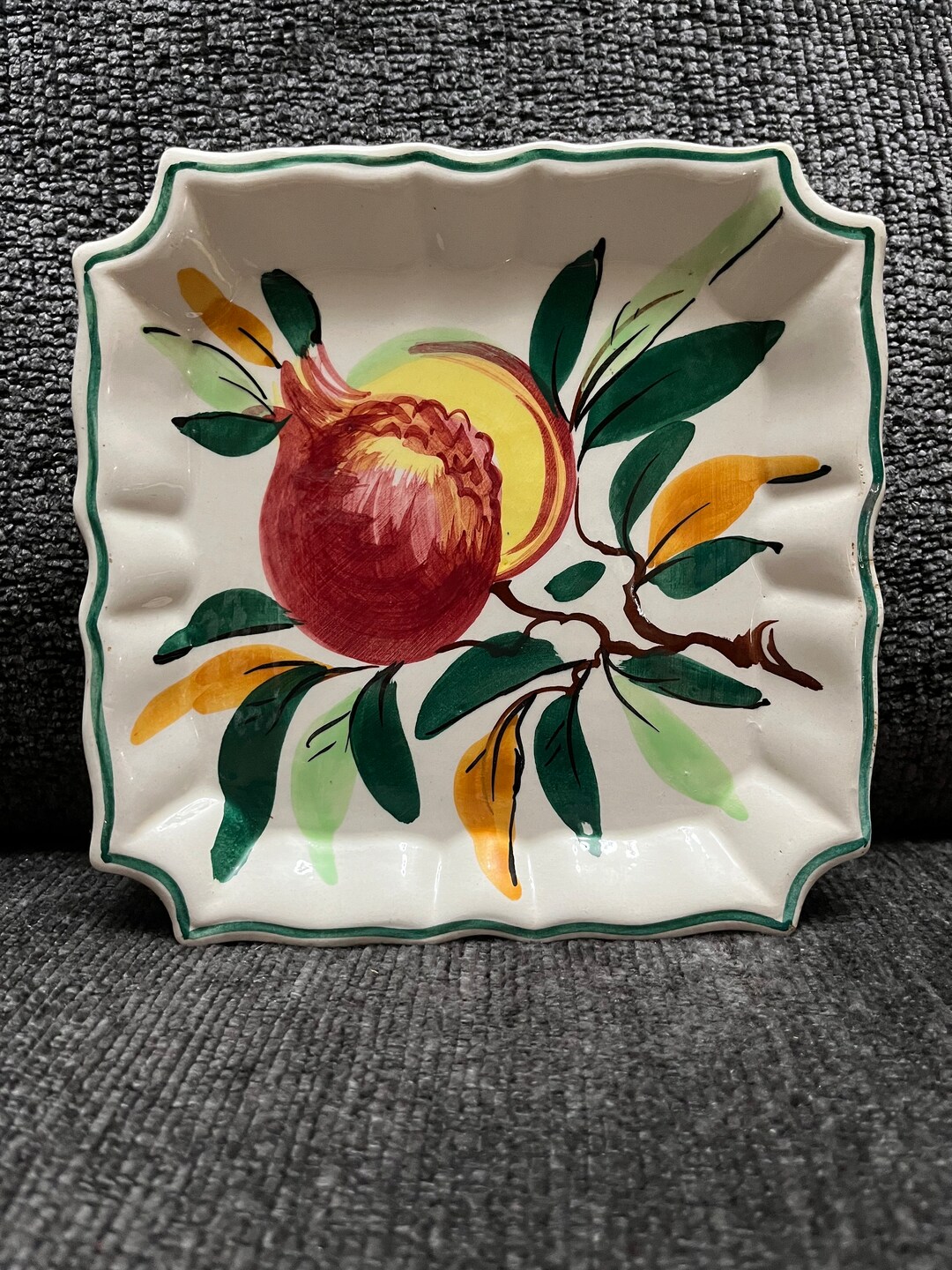 Vintage Italian Ceramic Faience Hand Painted Plate - Etsy