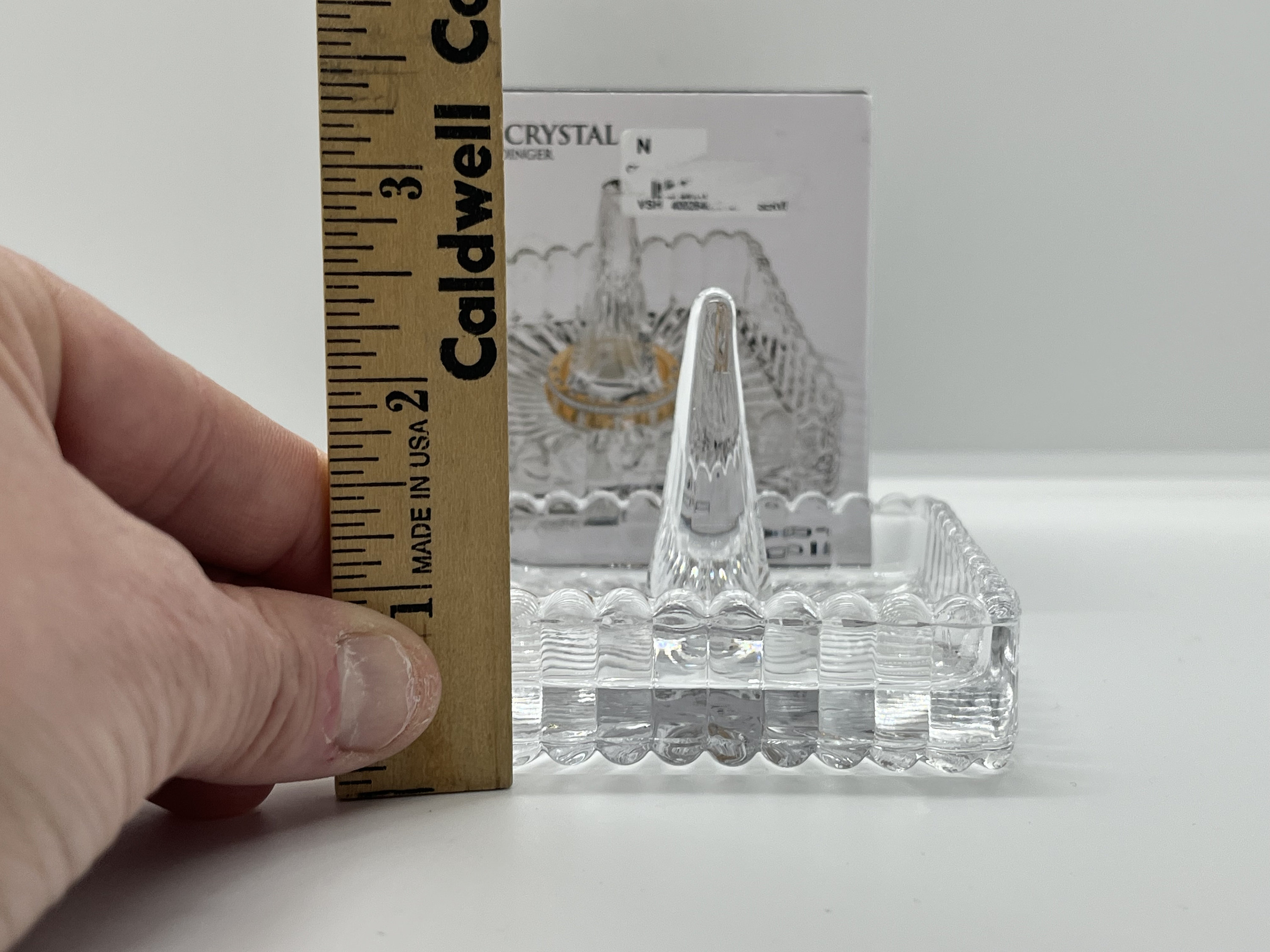 Vintage Open Box Studio Crystal by Godinger Square Ring Dish - Etsy