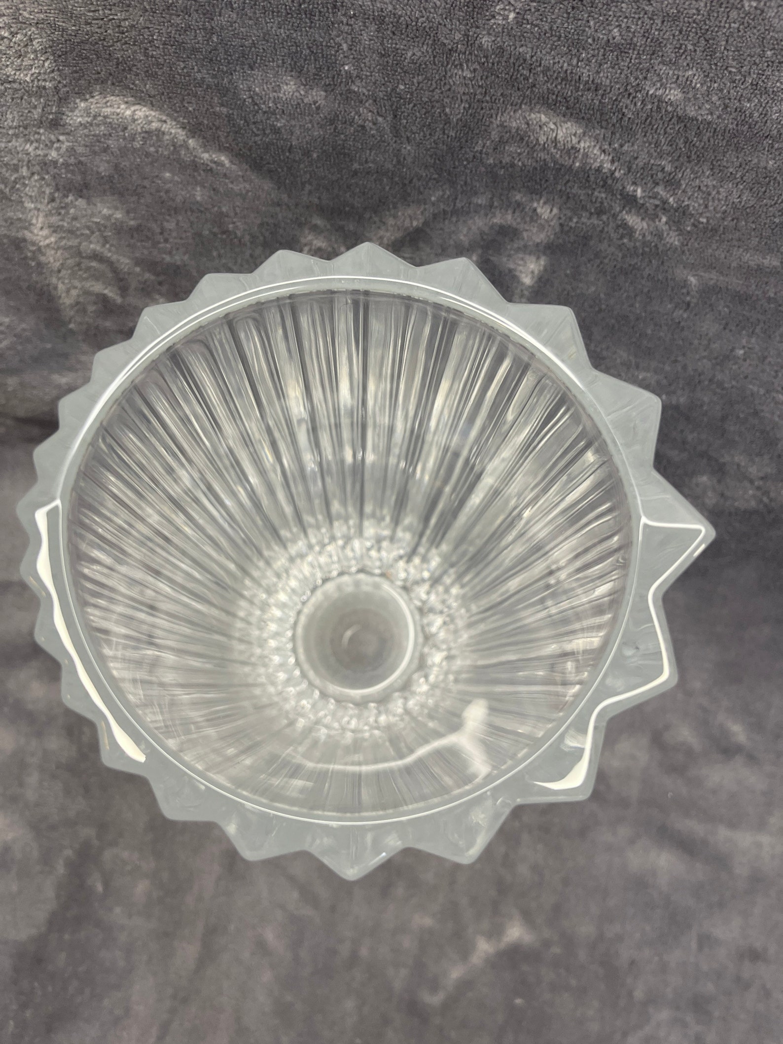 Vintage Heavy Crystal Vase Etsy