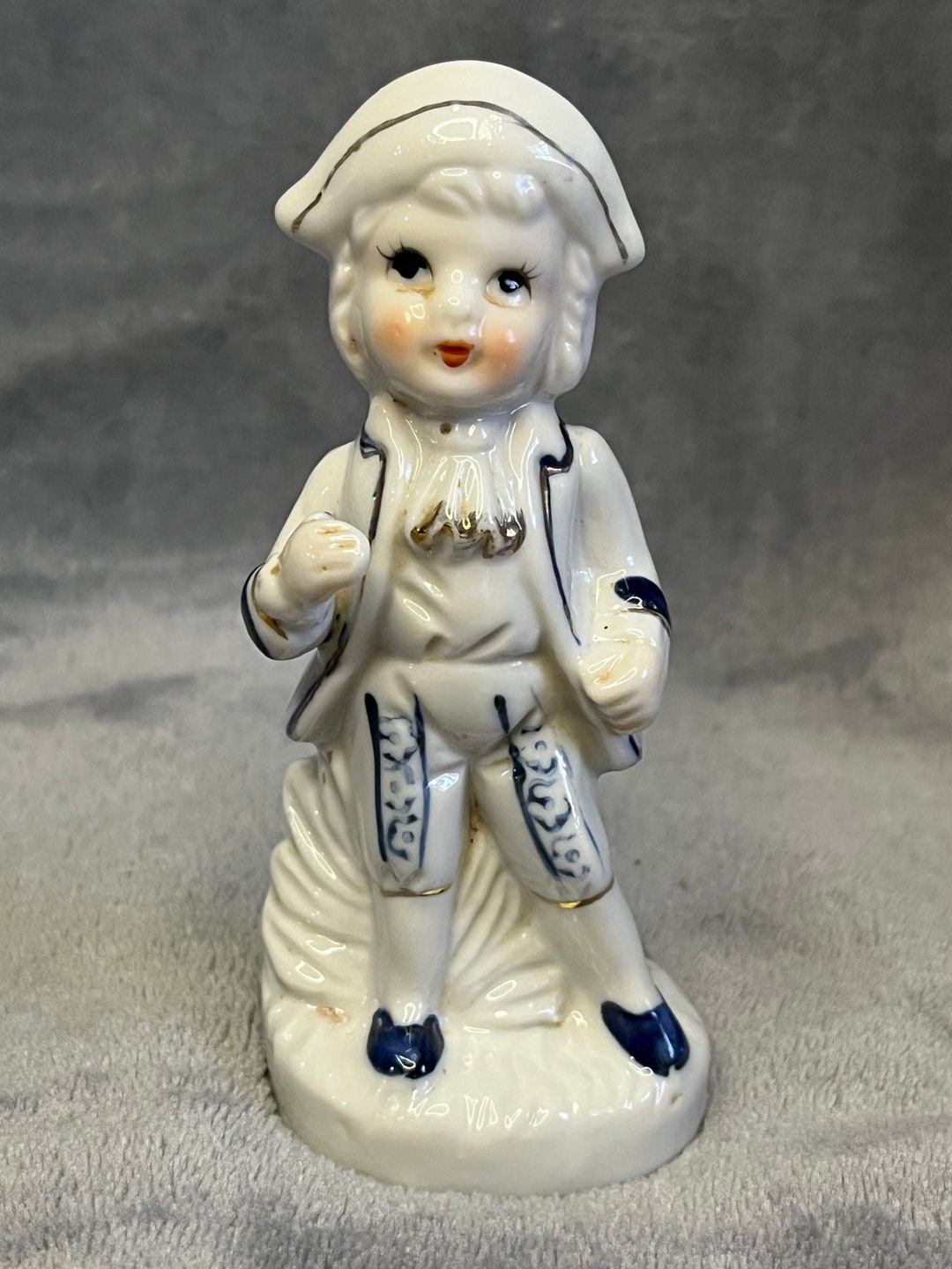 Vintage Ceramic Boy Figurine - Etsy