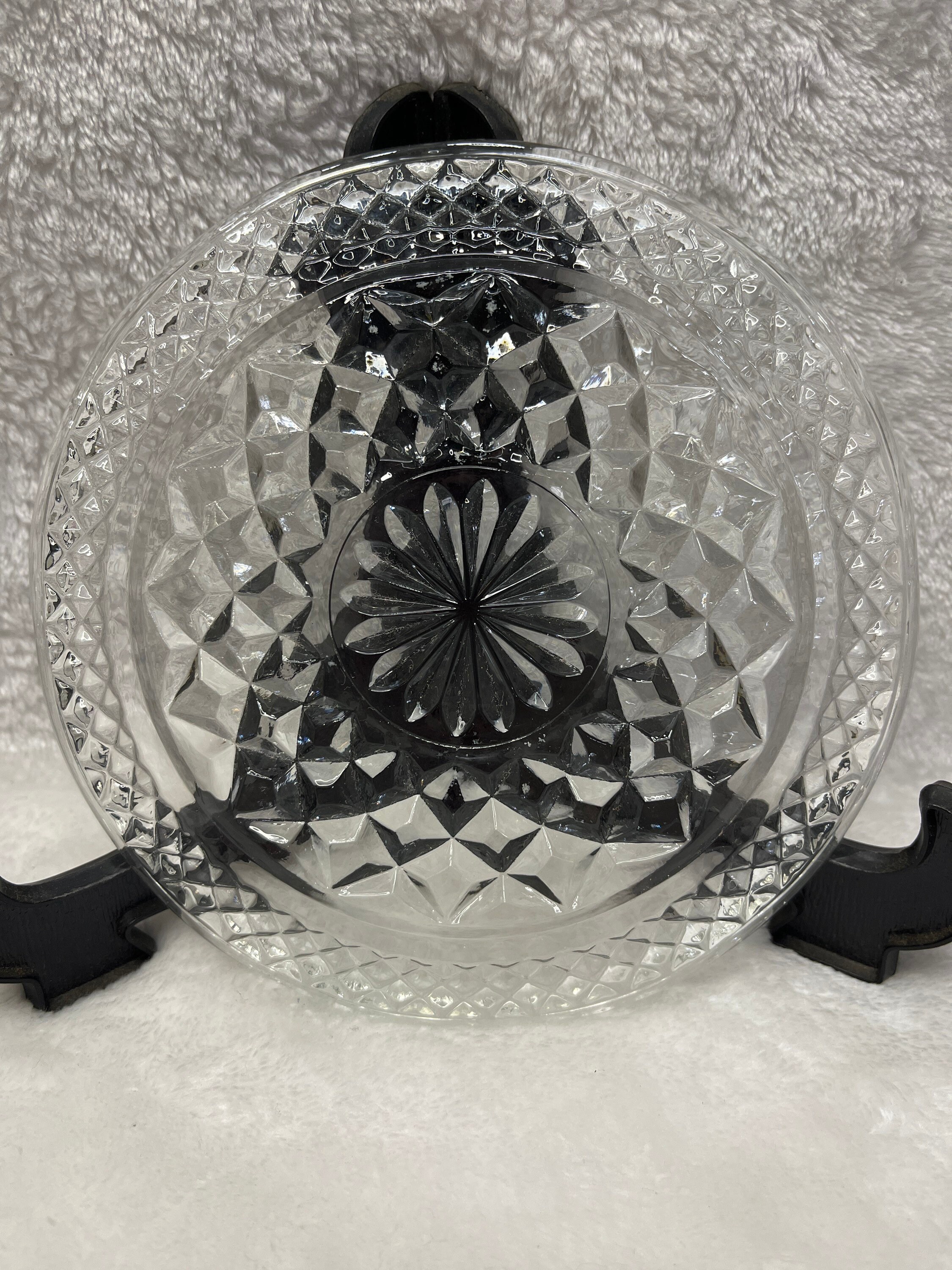 Vintage Anchor Hocking Wexford Clear Glass Saucer Bread Butter Plate 6 ...