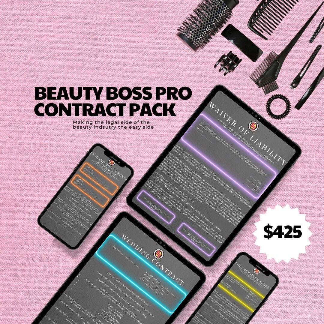 Beauty Boss Pro Contract Pack - Etsy