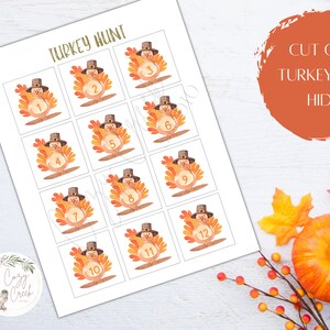 Printable Thanksgiving Game | Turkey Hunt Game | Holiday Fun | Family ...