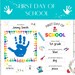 First Day of School Handprint Activity Back to School Craft School Kid ...