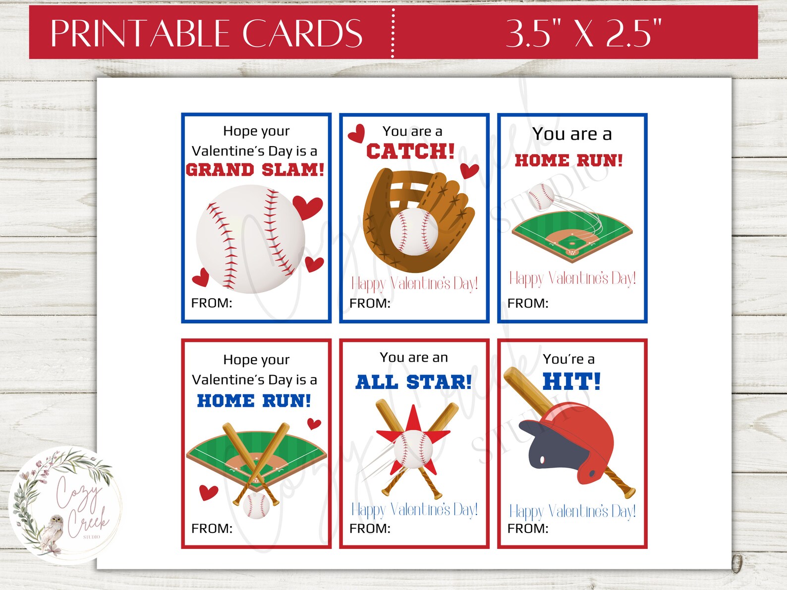 Printable Kids Classroom Baseball Valentine Cards | Baseball Valentine ...