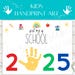 Printable Kids Handprint First Day of School Art | 2025 Elementary Kid ...