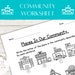 Printable Kids Community Places Worksheet | Elementary Social Studies ...