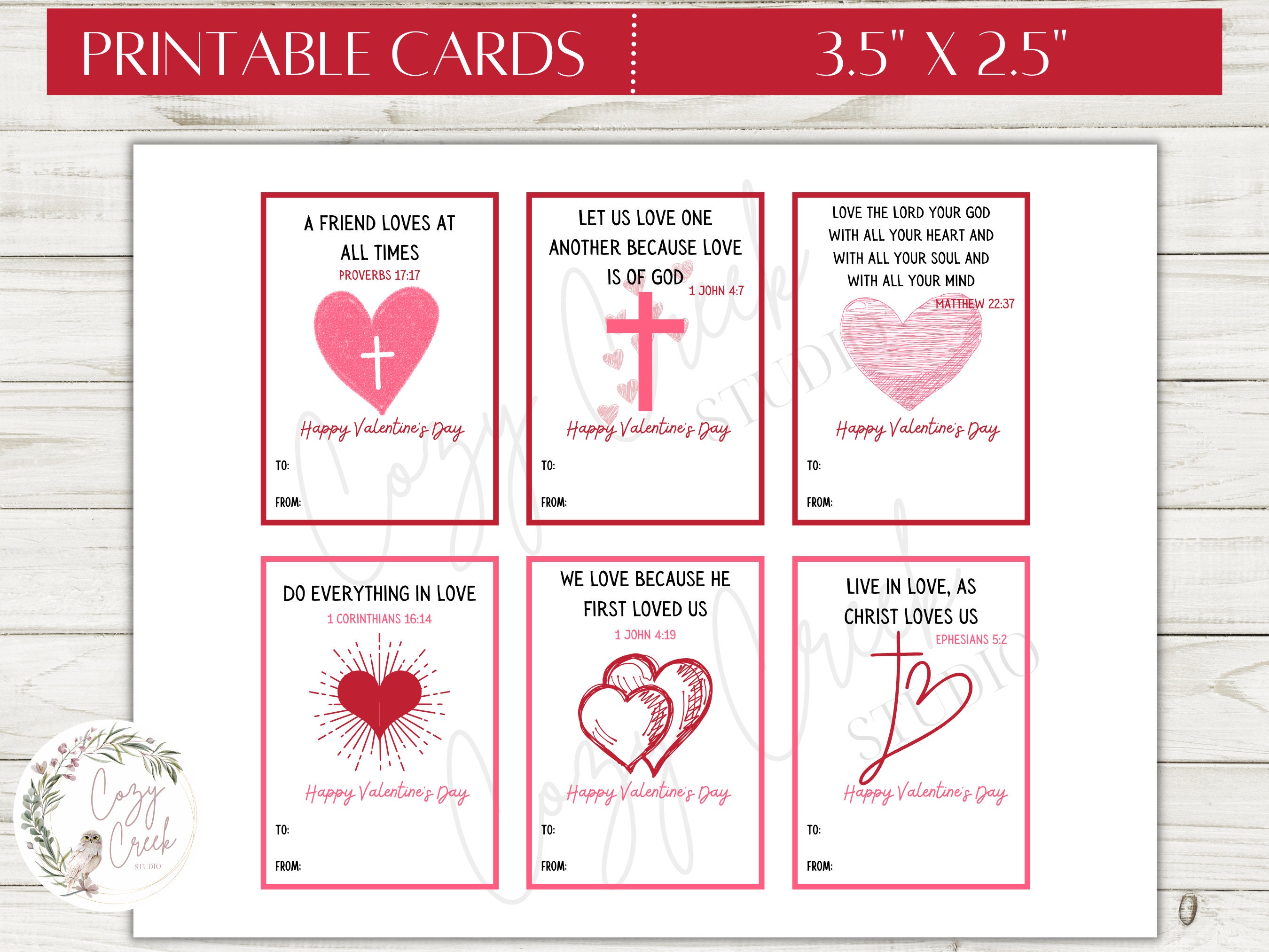 Printable, Scripture Classroom Valentine Religious Valentine Christian ...