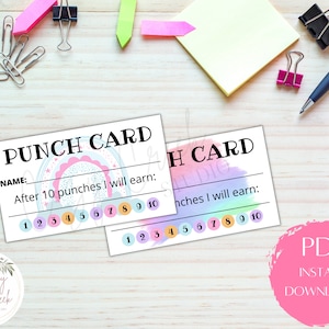 Printable Good Bee-havior Punch Card Classroom Behavior Reward Card ...