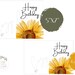 Printable Sunflower Birthday Card | Watercolor Sunflower Card | Side ...