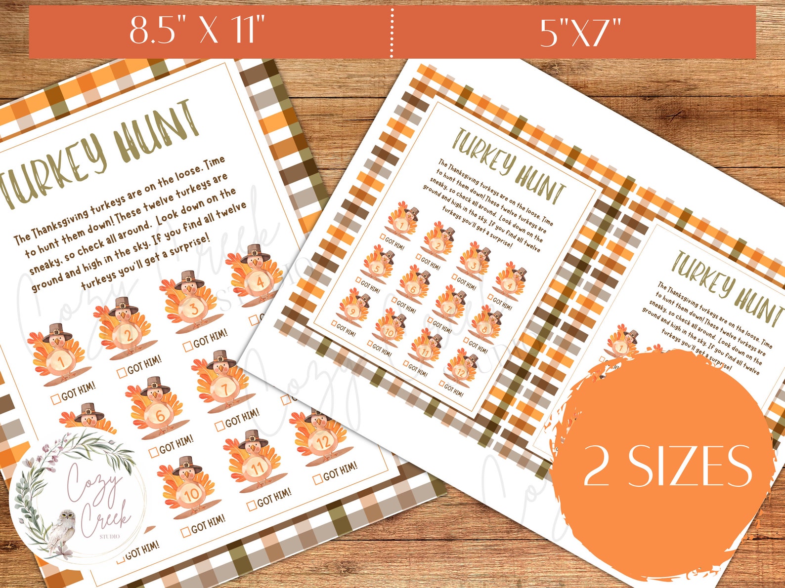 Printable Thanksgiving Game | Turkey Hunt Game | Holiday Fun | Family ...