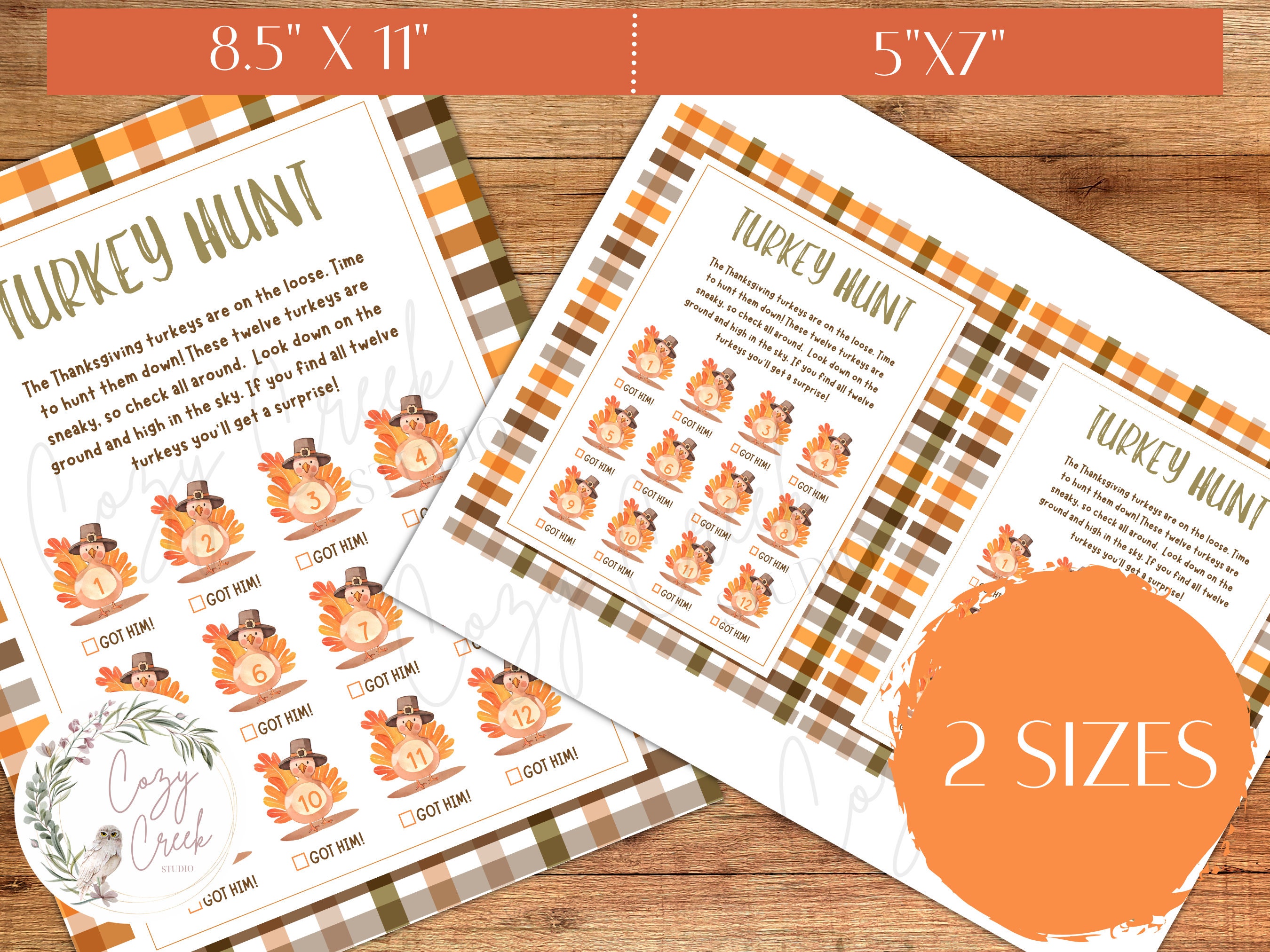Printable Thanksgiving Game | Turkey Hunt Game | Holiday Fun | Family ...