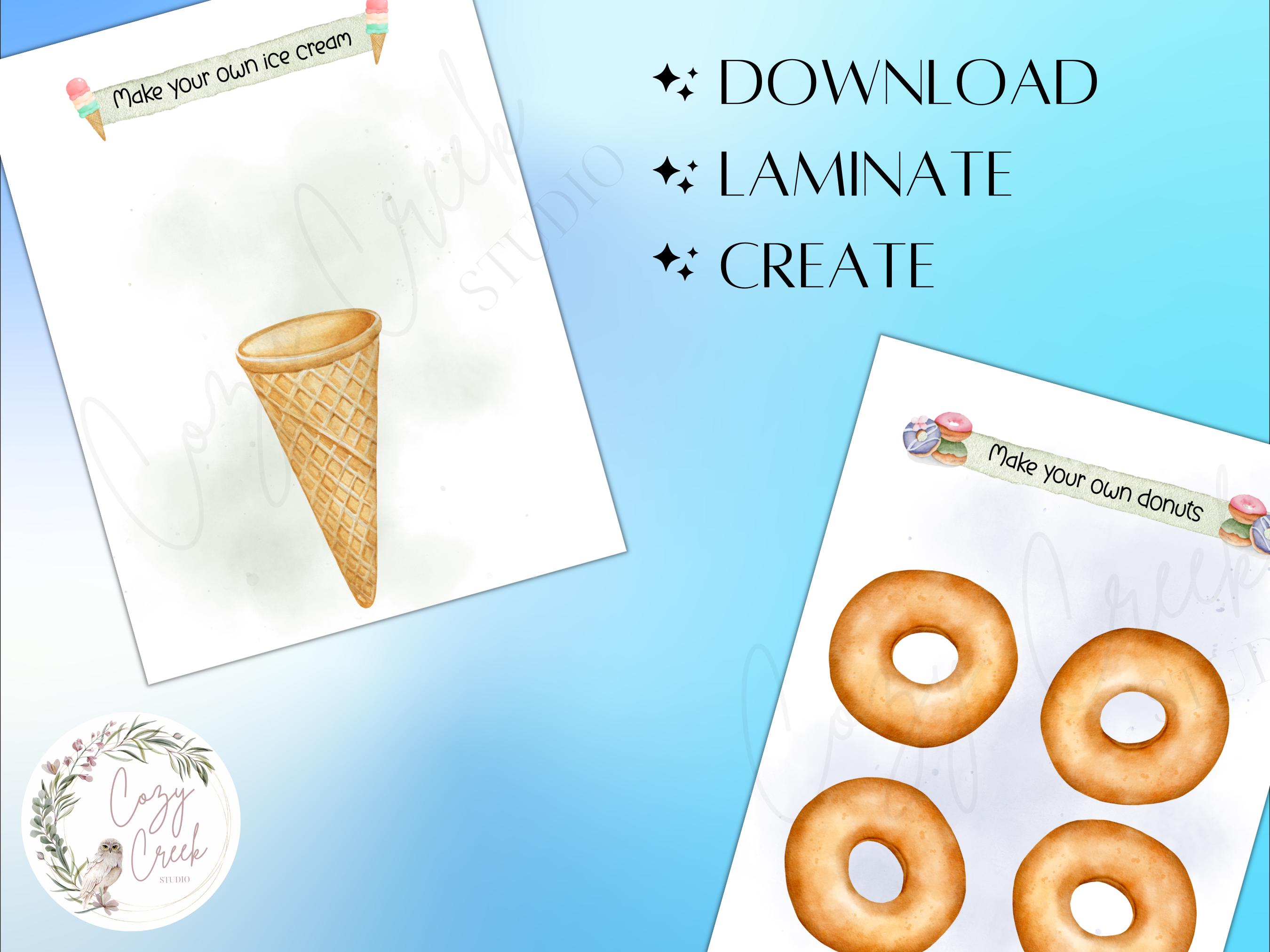 Printable Playdough Mats for Preschool | Food Theme Playdough Mats PDF ...