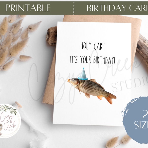 Fish Birthday Card - Etsy
