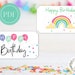 Printable Birthday Gift Tag, Bright, Fun, Colorful Gift Tags - Etsy