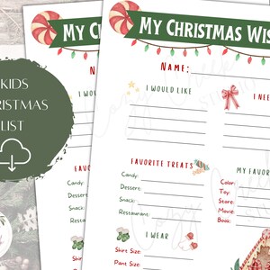 Kids Christmas Wish List | Holiday Gift List | Christmas Gift List ...