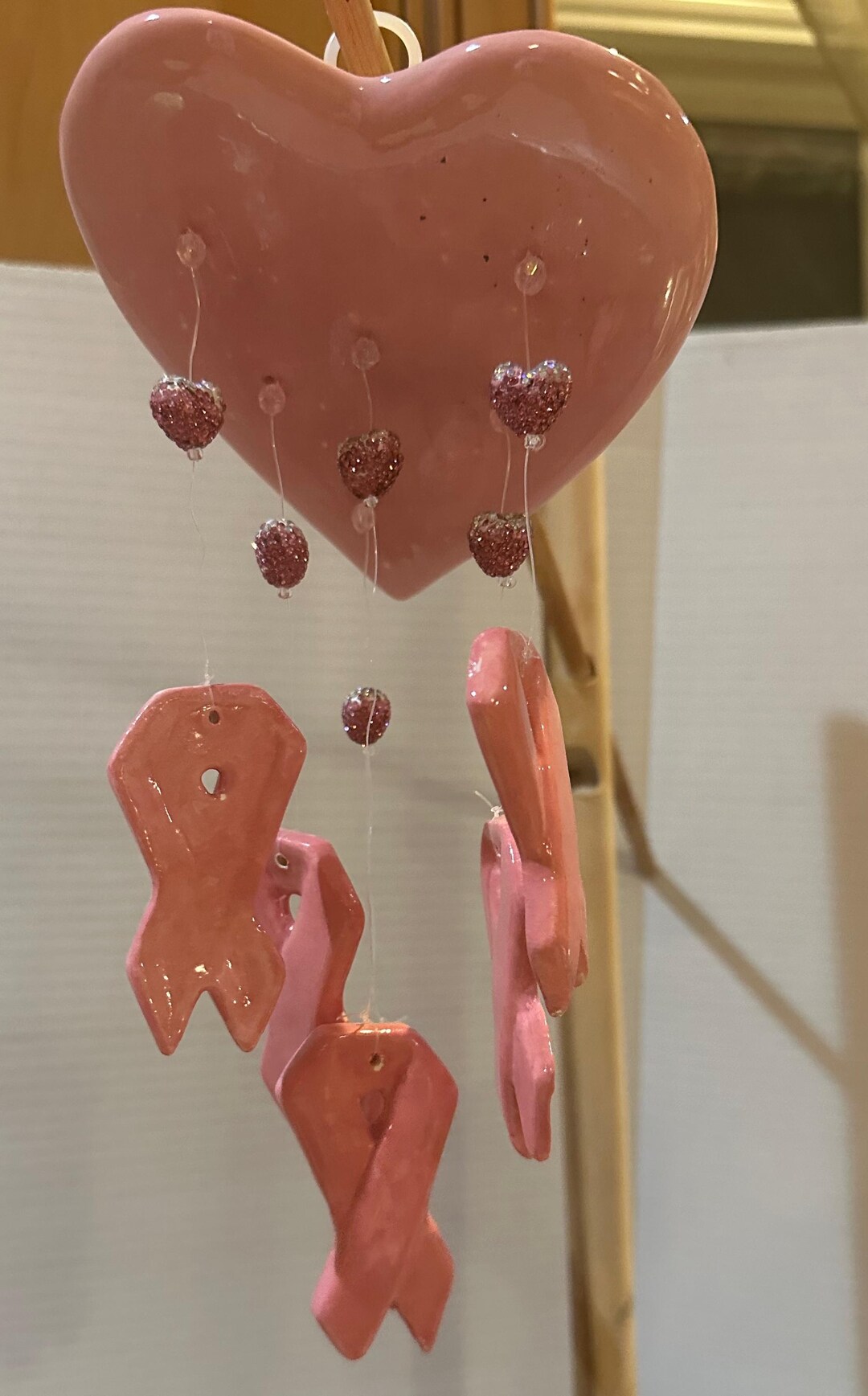 Carol's "a Ribbon to Remember" Great Cancer Awareness Wind Chimes - Etsy