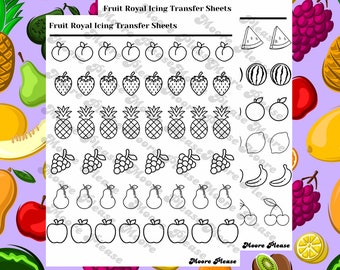 Lime Royal Icing Transfer Sheet Template Sprinkle Robot PDF Download ...