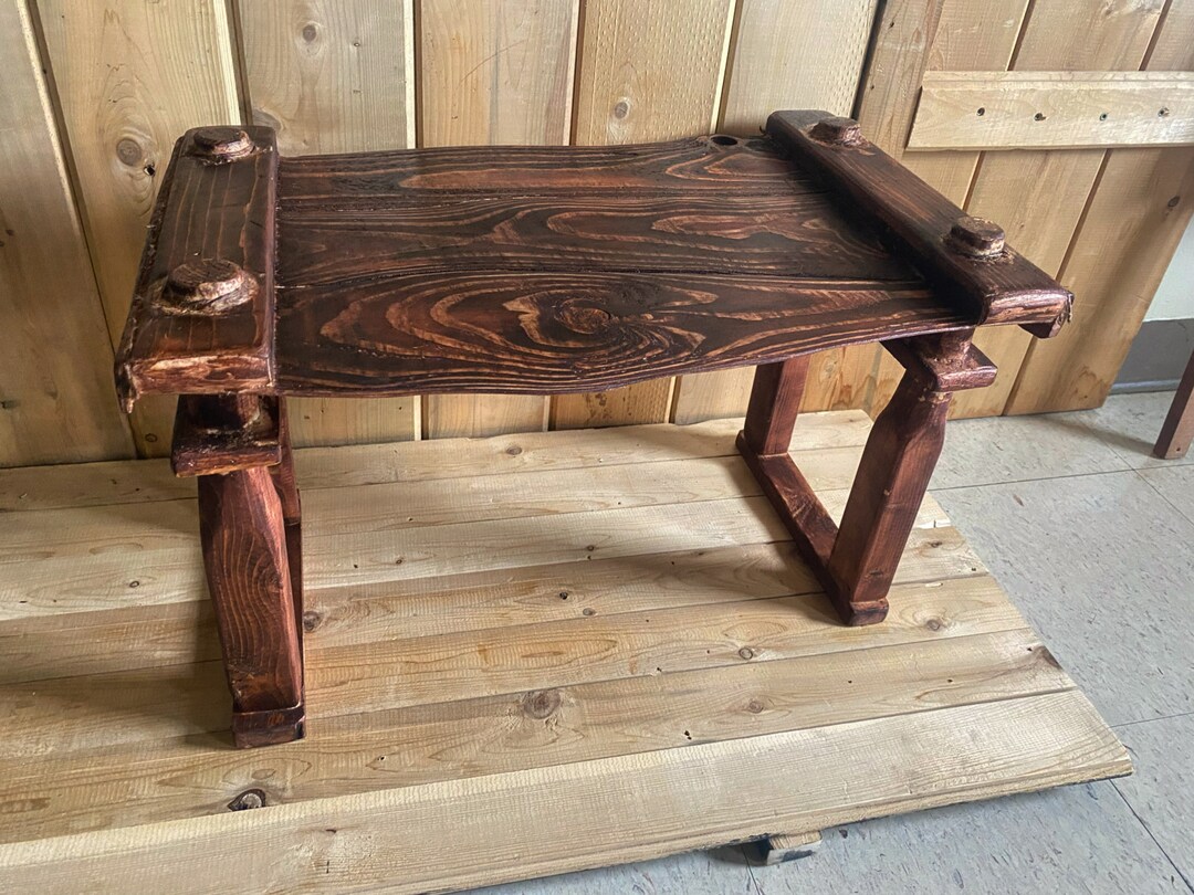 Unique Handmade All Wood Bench - Etsy