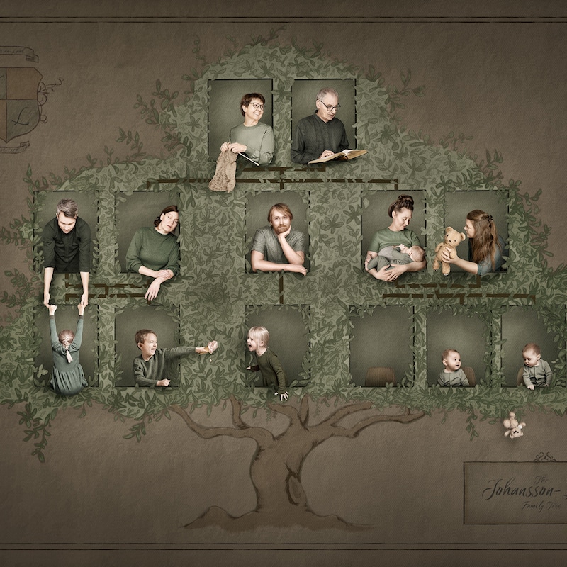 Digital Family Tree - Etsy