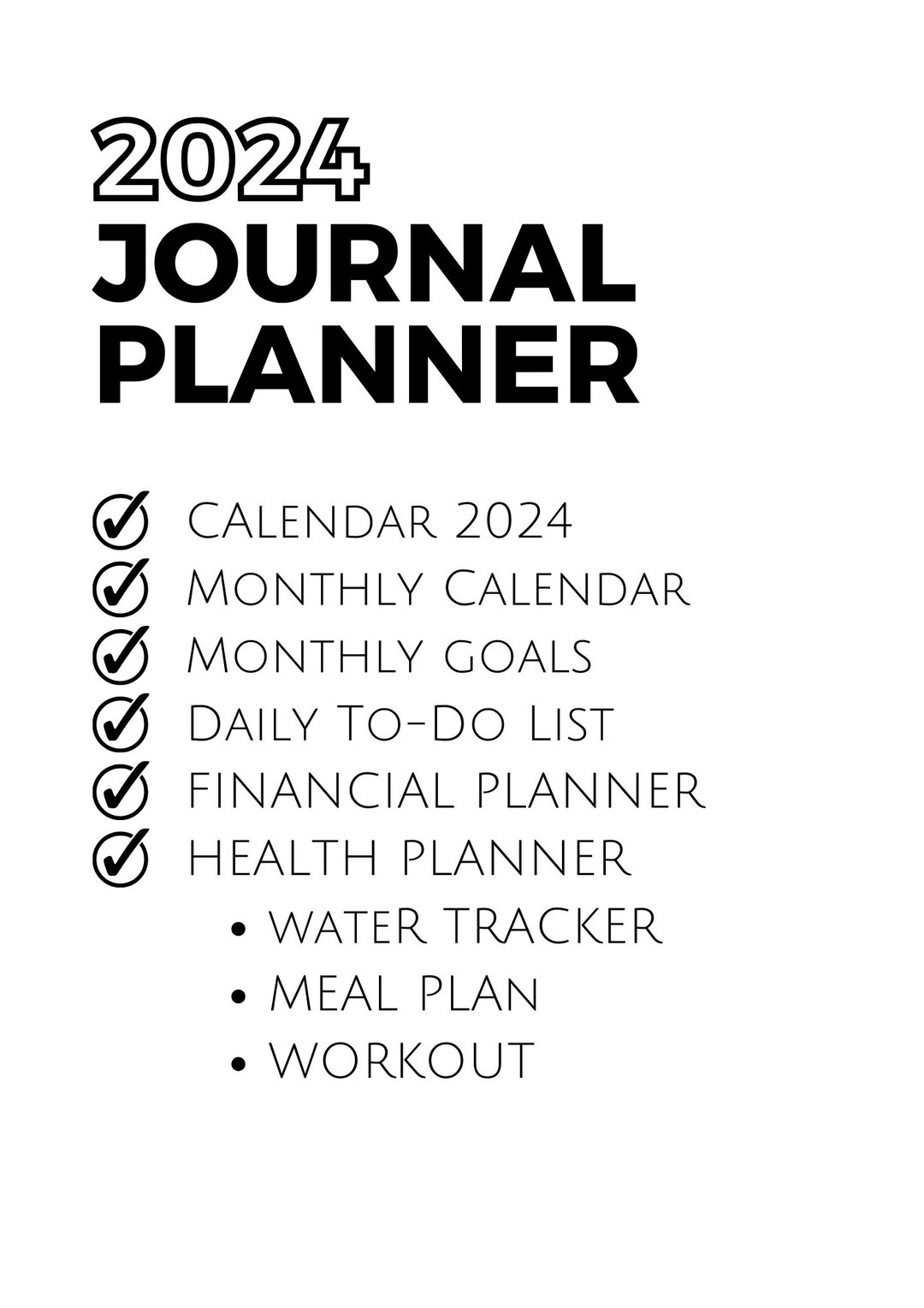 Ultimate Journal Planner 2024 - Etsy