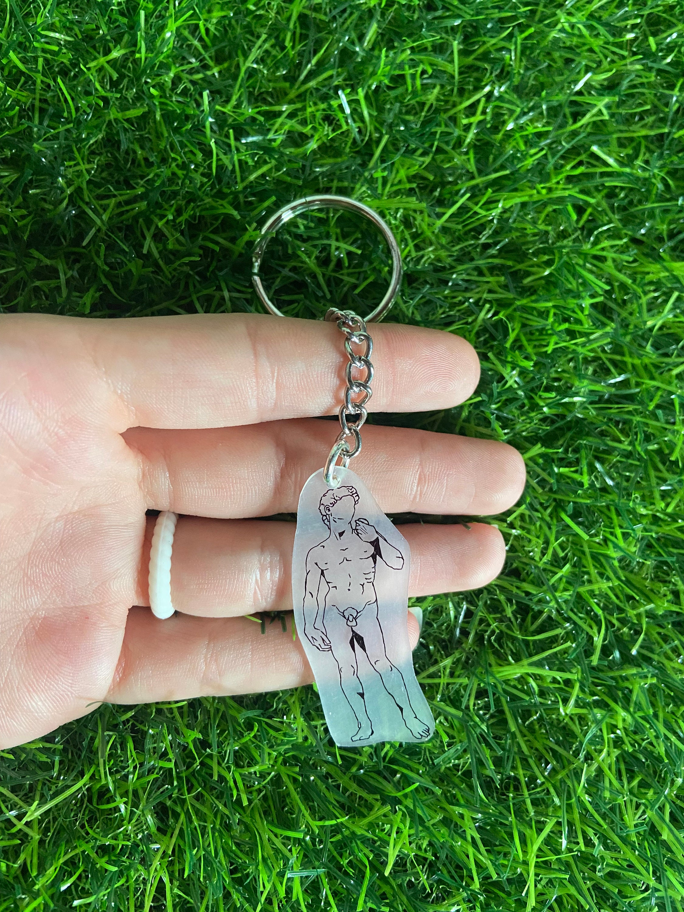 Handmade Shrinky Dink Michelangelo Art History Keychain - Etsy