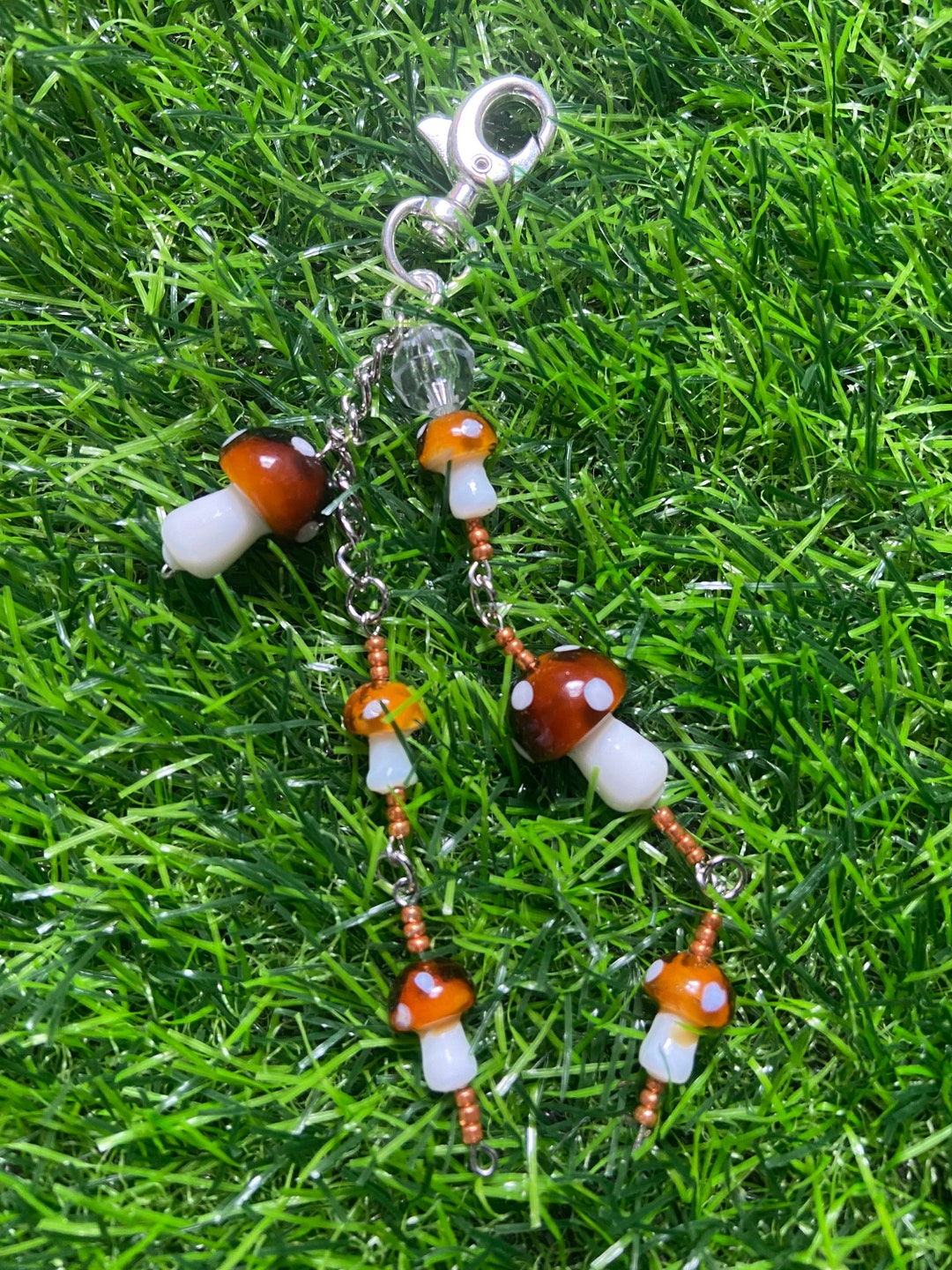 Handmade Beaded Keychain - Etsy