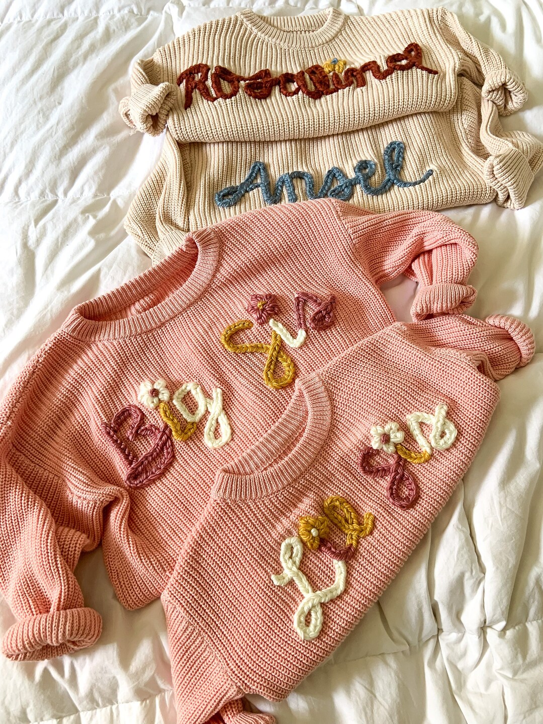 Personalized Baby Name Sweater - Etsy