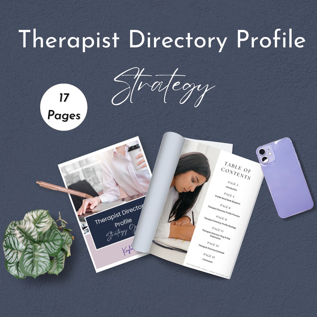 Therapist Directory Profile Strategy for Psychotherapists, Therapists ...