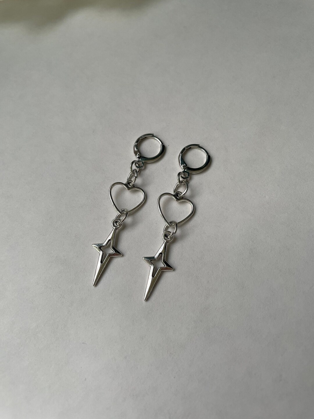 Star Huggie Earrings, Y2k Earrings, Alt Earrings, Korean Earrings ...