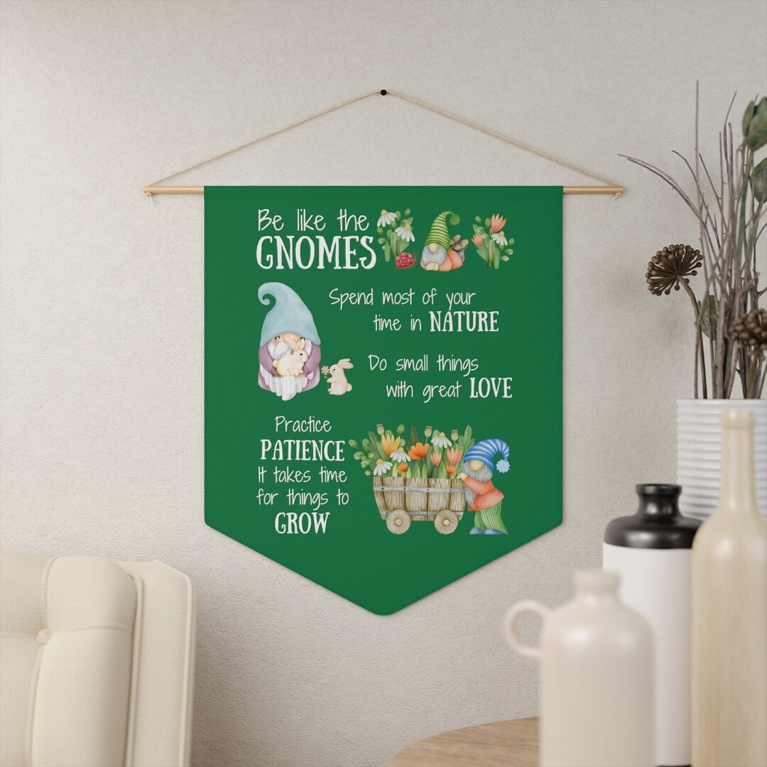 Gnomes Pennant, Gnome Wall Art, Affirmation for Kids, Gnome Nursery ...
