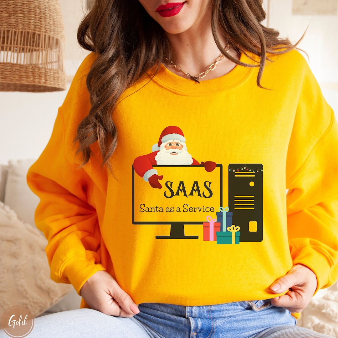 Santa as A Service Christmas Sweatshirt for Software Engineer, Gift for ...