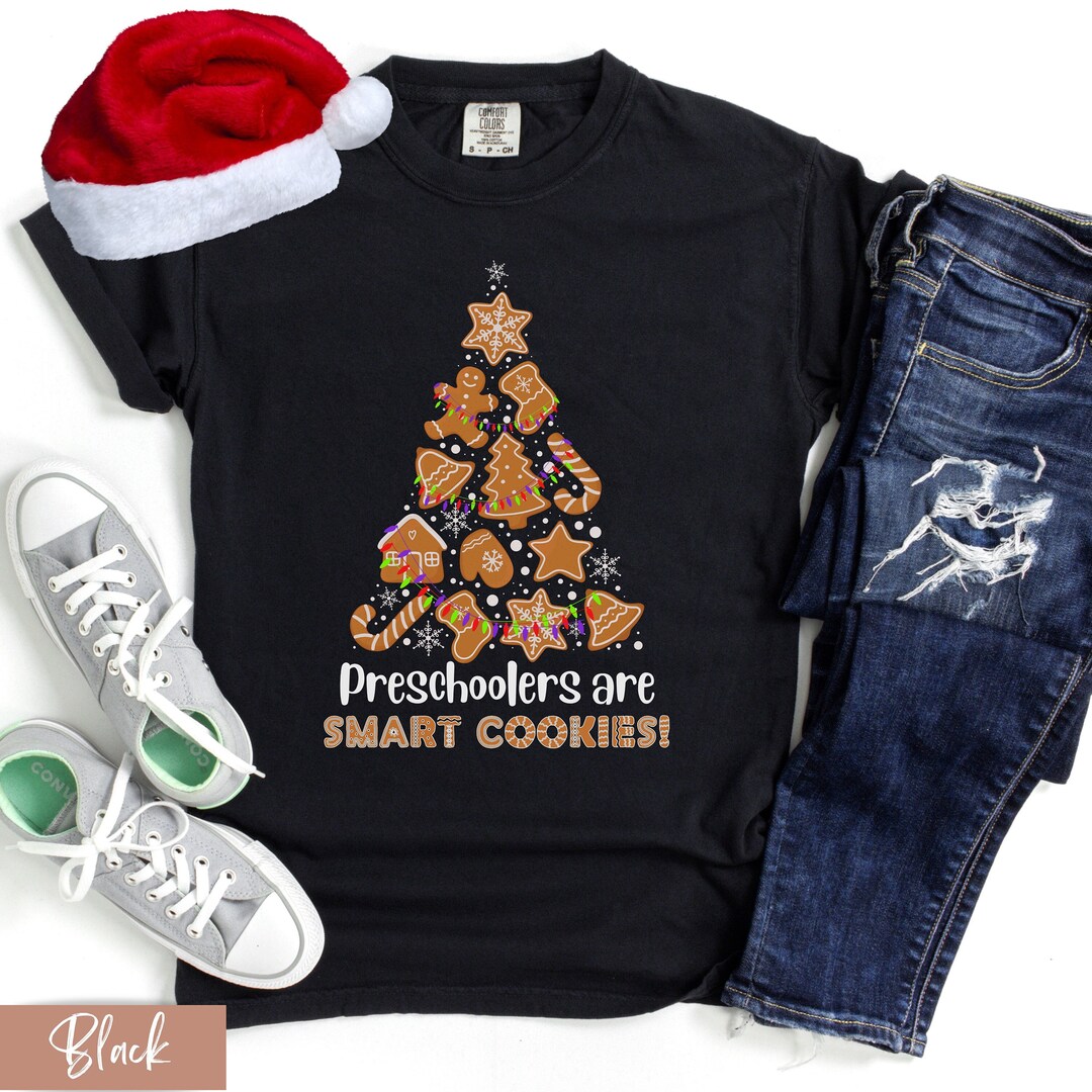 Preschool Teacher Christmas Comfort Colors T-shirt, Pre-k3 Christmas ...