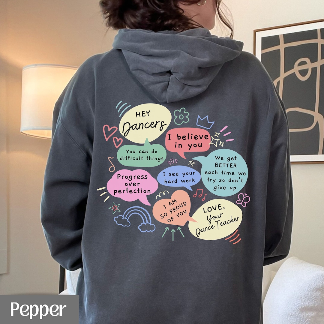 Dance Teacher Hoodie Dancer Comfort Colors Shirts Ballet Teacher Dance ...