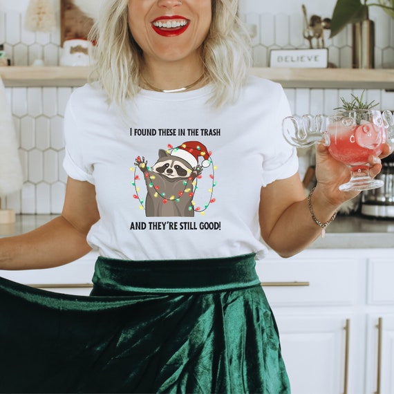 Funny Santa Raccoon T-shirt Raccoon Christmas Pajamas - Etsy