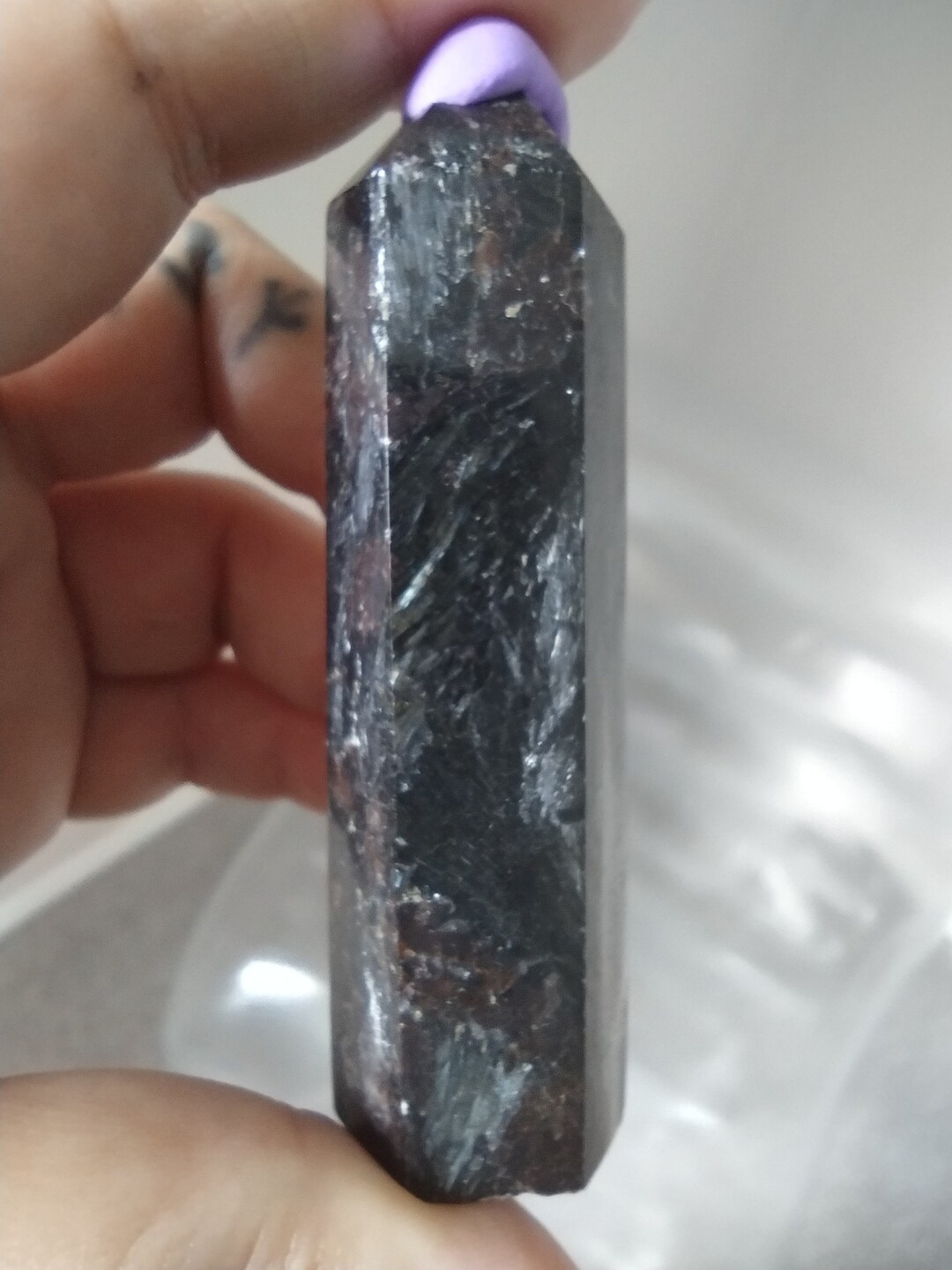 Garnet X Arfvedsonite Tower - Etsy