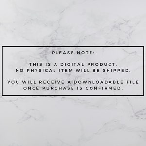 Recipe Card Printable Double Sided Minimal Design Instant Download 7 X ...