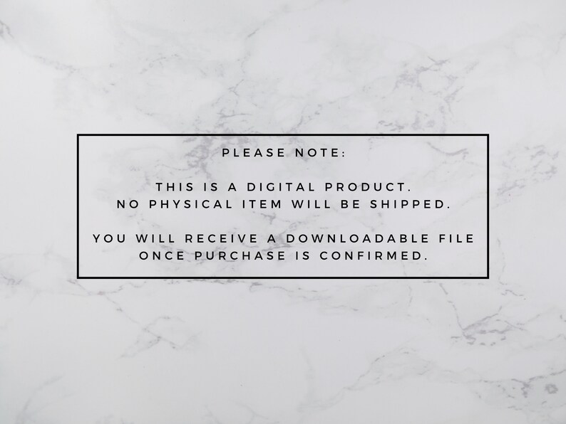 Recipe Card Printable Double Sided Minimal Design Instant Download 7 X ...