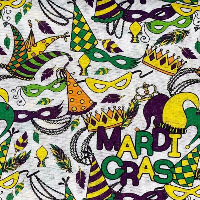 Mardi Gras Fabric - Etsy