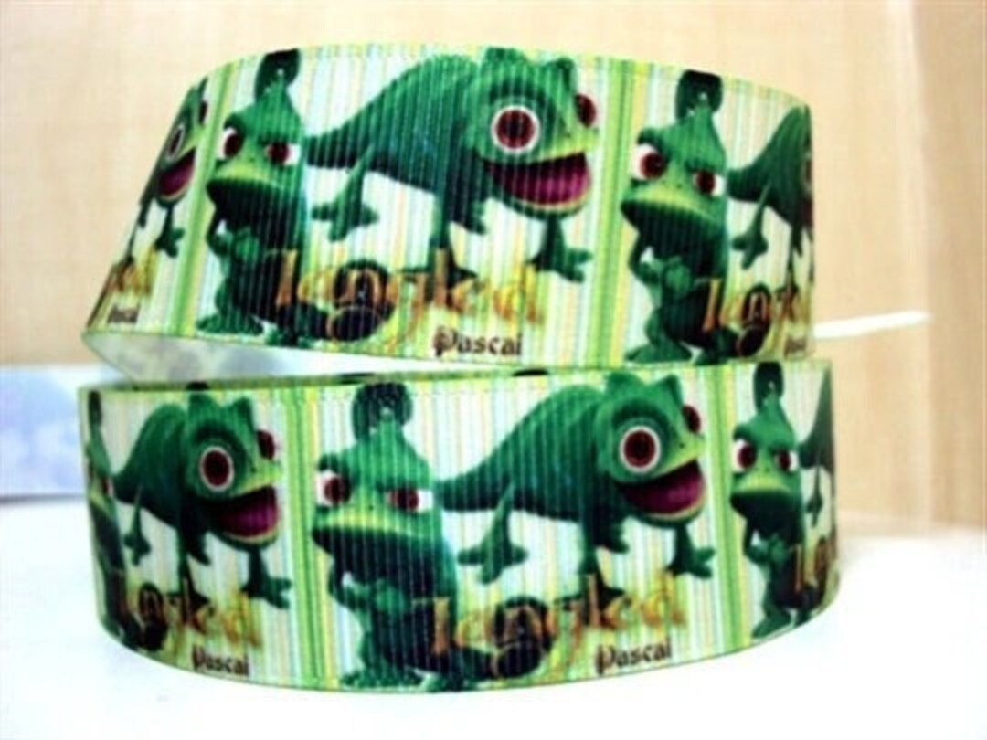 Disney Tangled Pascal Ribbon 1" High Quality Grosgrain Ribbon by the ...