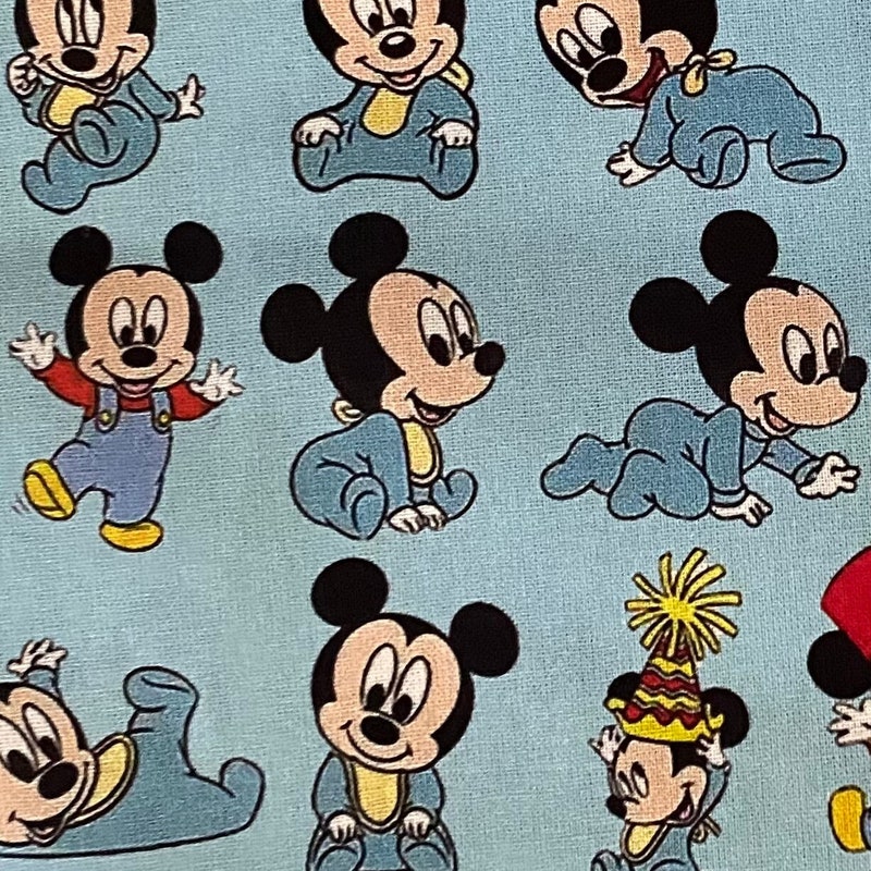 Mickey Mouse Fabric Panel - Etsy
