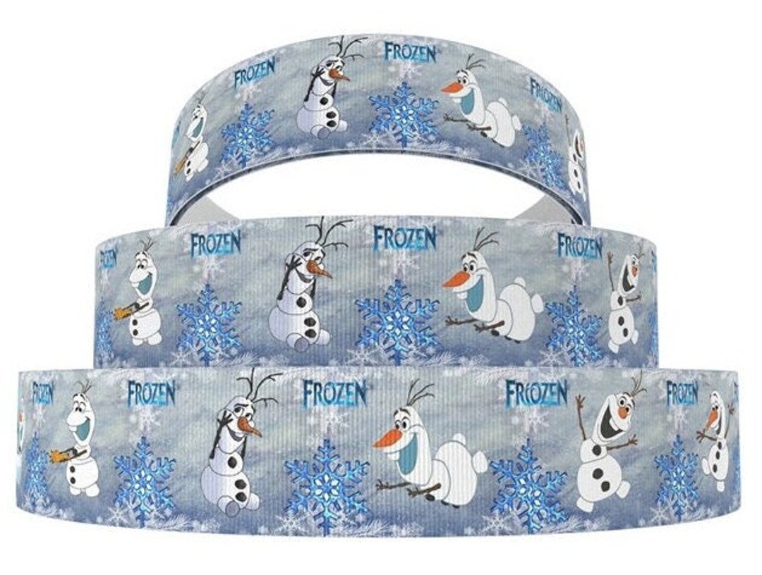 Disney Olaf Frozen Ribbon 1" and 1.5" High Quality Grosgrain Ribbon by ...