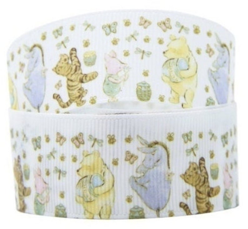 Baby Winnie the Pooh Ribbon 2, 1.5 and 1 High Quality Grosgrain Ribbon ...