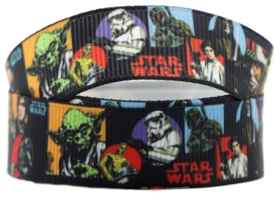 Star Wars Ribbon 1", 1.5" and 2" High Quality Grosgrain Ribbon by the ...